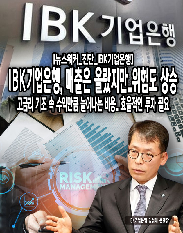 [진단_지분보유기업 ①IBK기업은행] IBK기업은행, 매출은 올랐지만..위험도 상승